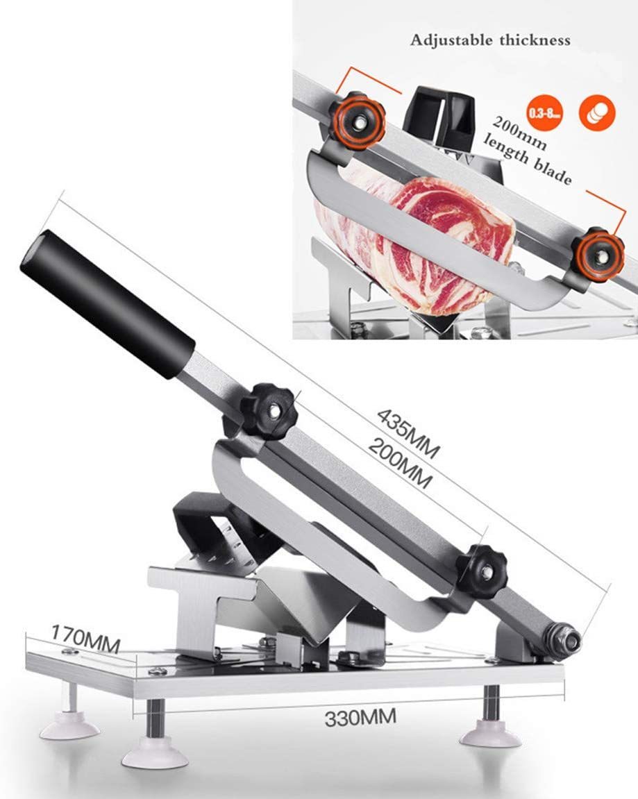 Manual Frozen Meat Slicer, befen Stainless Steel Meat Cutter Beef ...